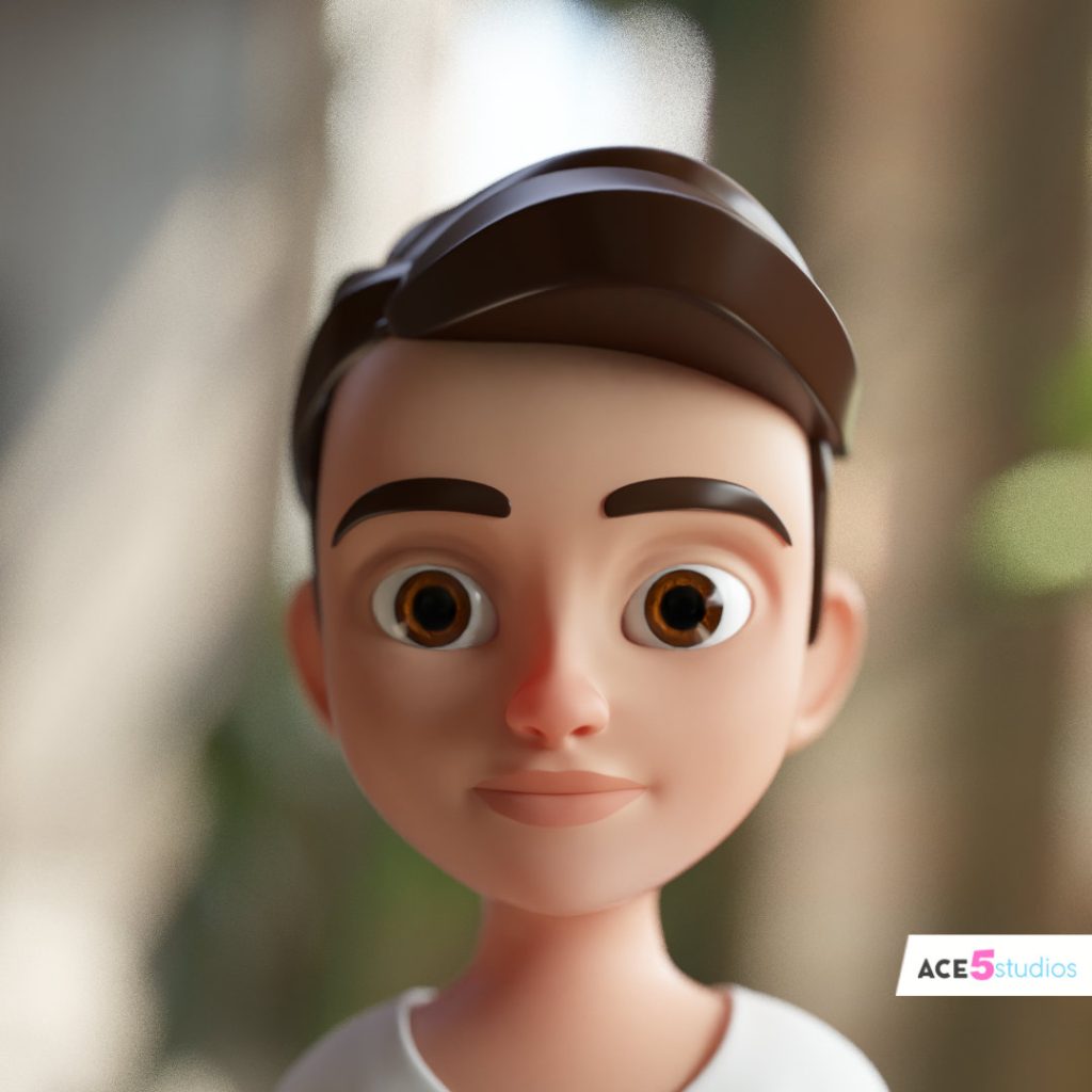 Meldon C4D Rigged Child cartoon stylized character