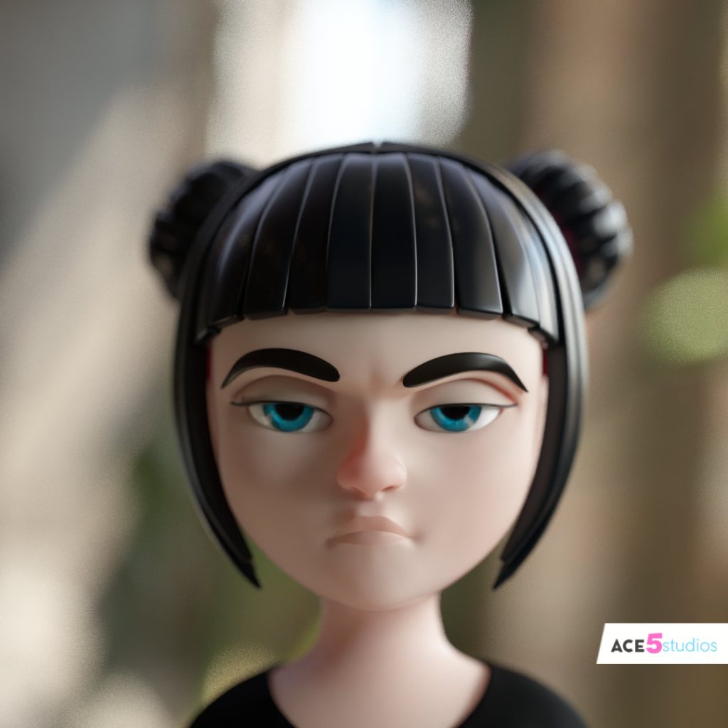 Meldon C4D Rigged Child cartoon stylized character