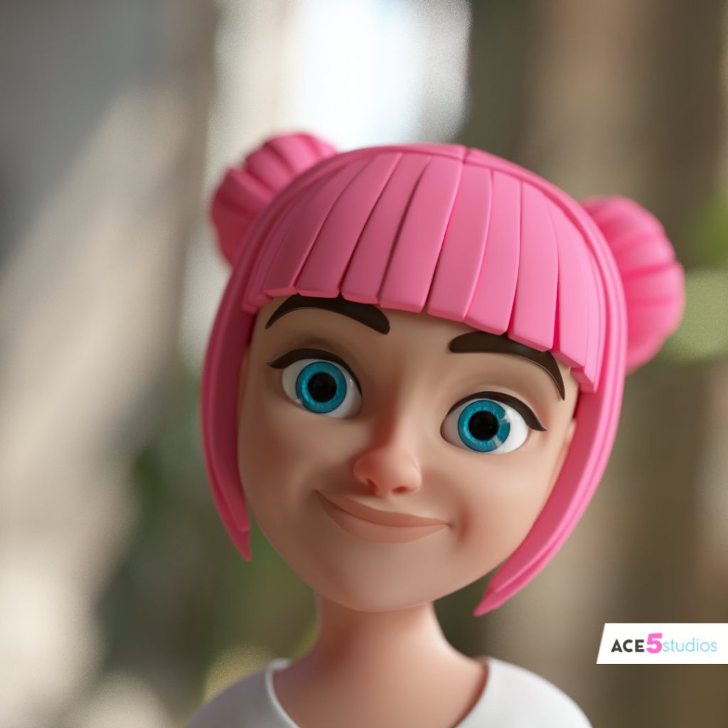 Meldon C4D Rigged Child cartoon stylized character