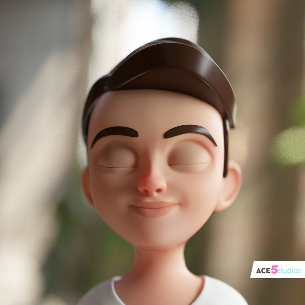 Meldon C4D Rigged Child cartoon stylized character