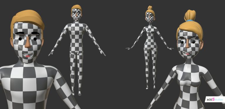 5k Character pack C4D Rigged pack of stylized characters