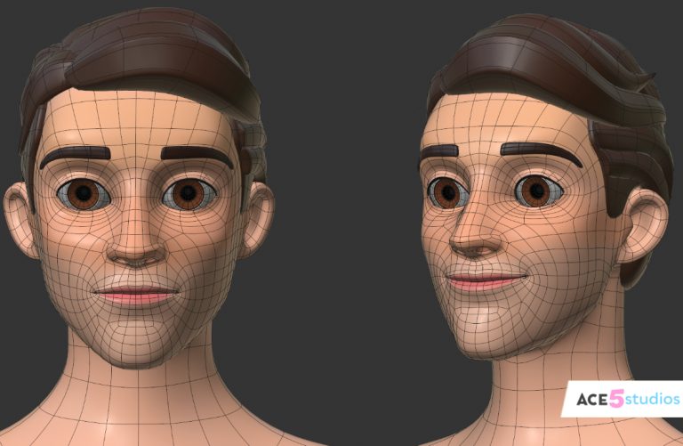 Office Marty C4D Rigged cartoon stylized male character | Animation Ready